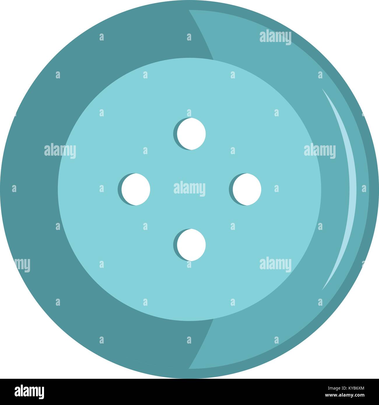 Blue clothing button icon isolated Stock Vector Image & Art - Alamy