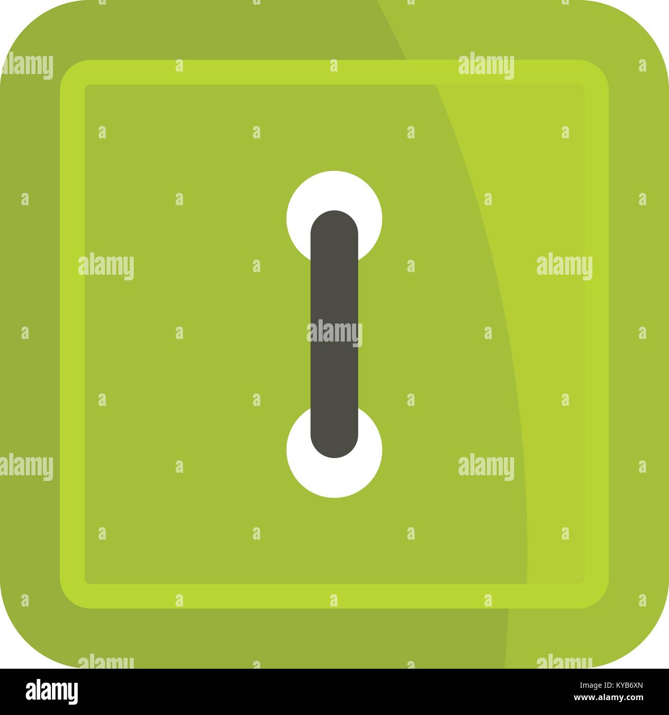 Green square clothing button icon isolated Stock Vector Image & Art - Alamy