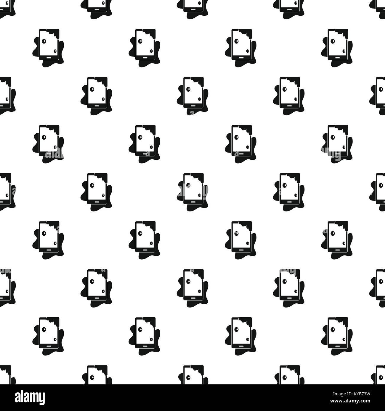 Not working phone pattern vector Stock Vector Image & Art - Alamy
