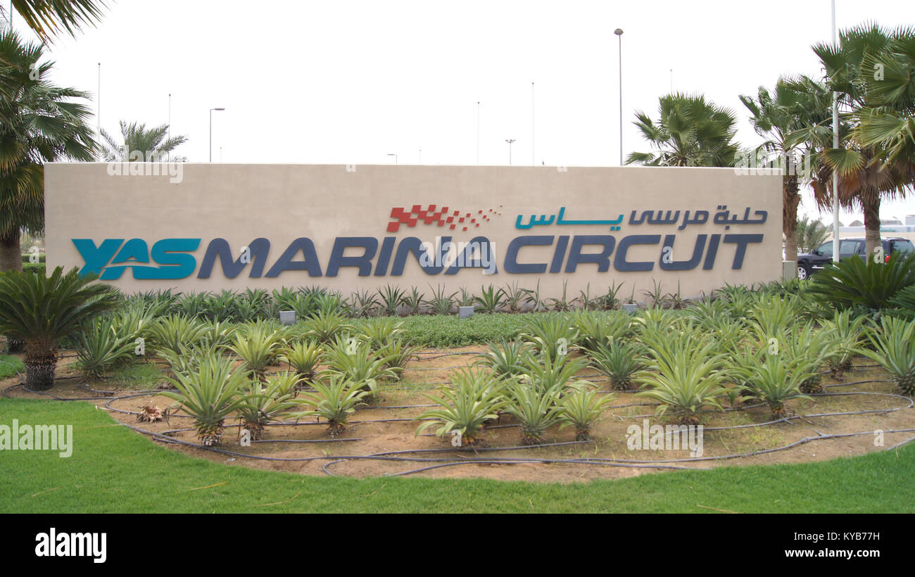 ABU DHABI, UNITED ARAB EMIRATES - APRIL 4th, 2014: The Yas Marina ...