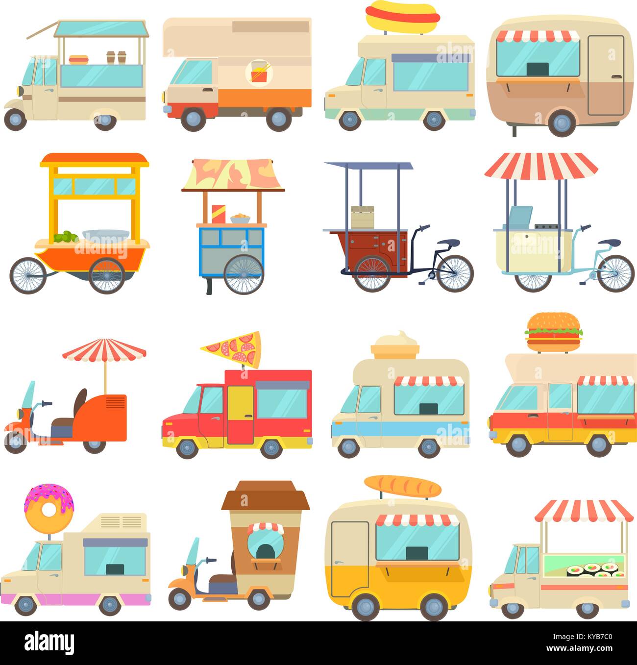 Catering vehicles Stock Vector Images - Alamy