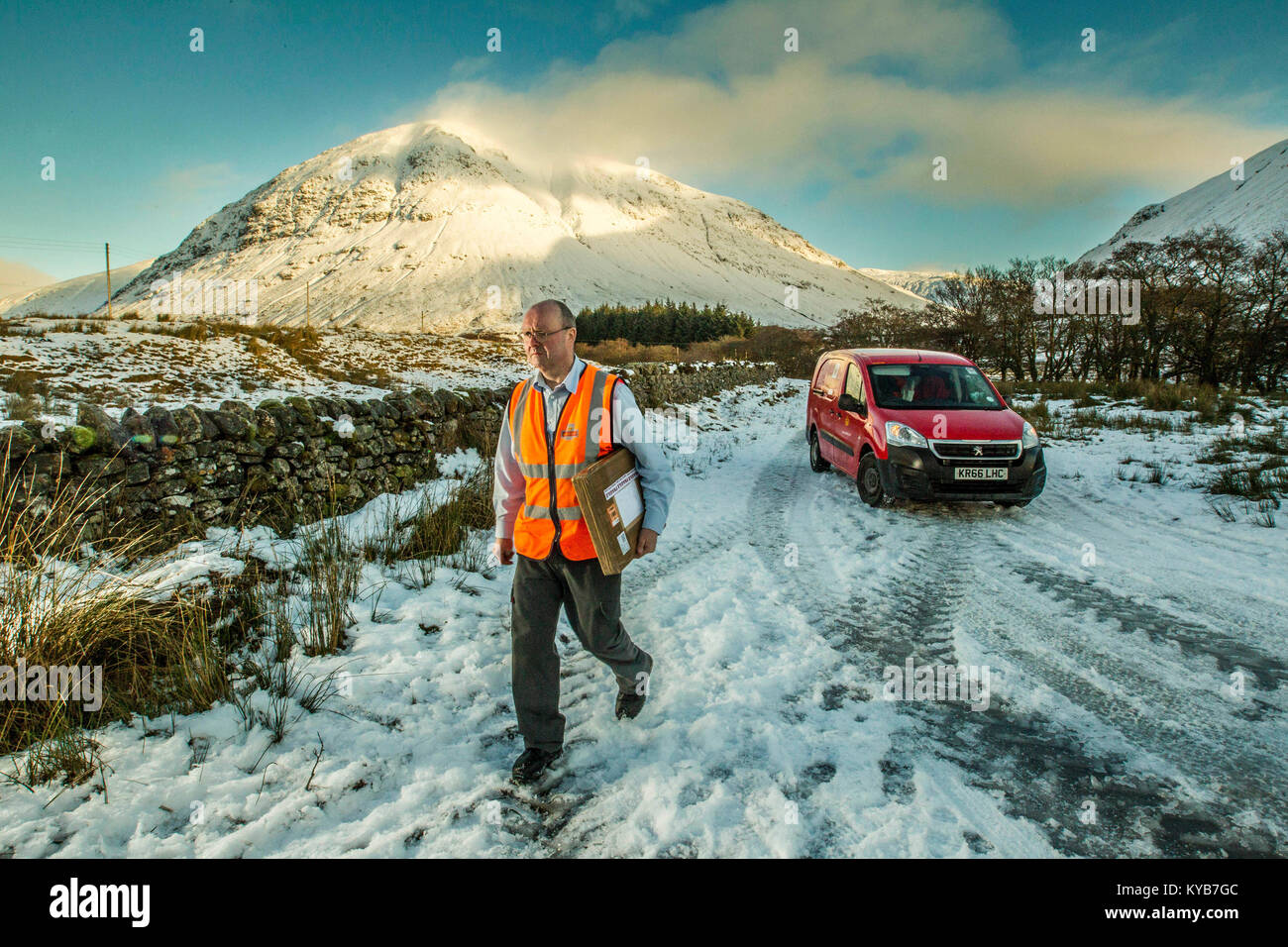 Postman Delivering Snow High Resolution Stock Photography and Images ...