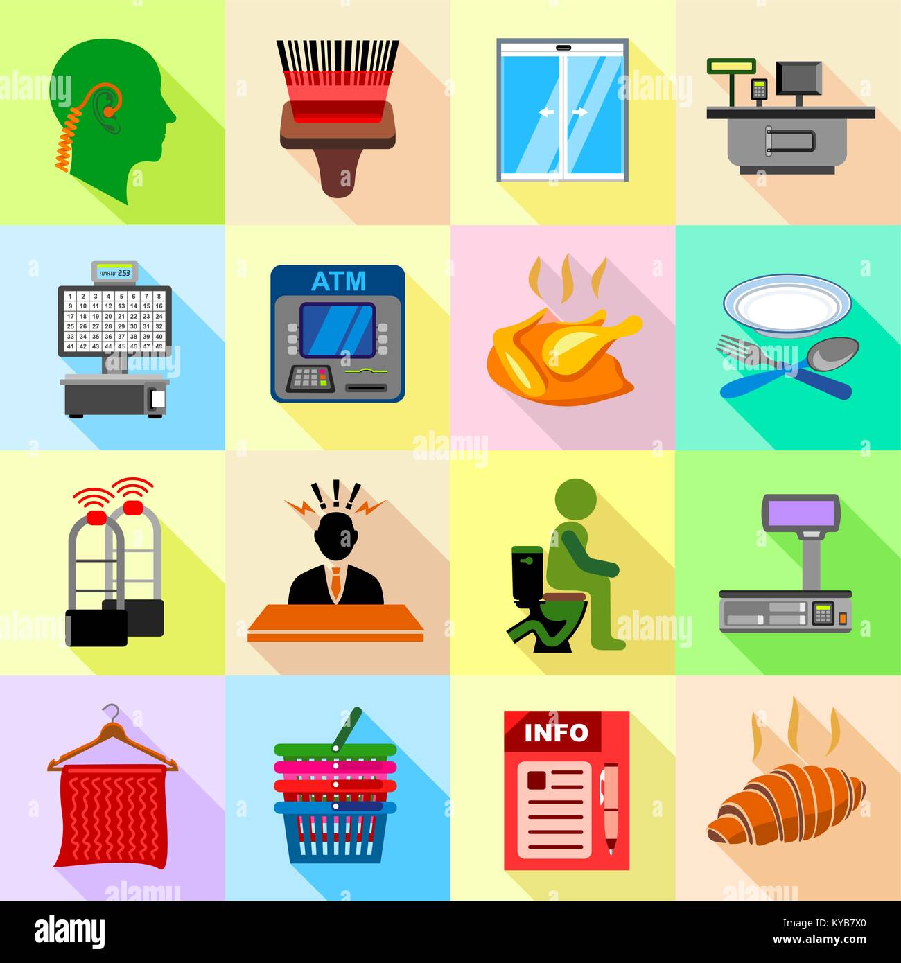 Supermarket goods open Stock Vector Images - Alamy