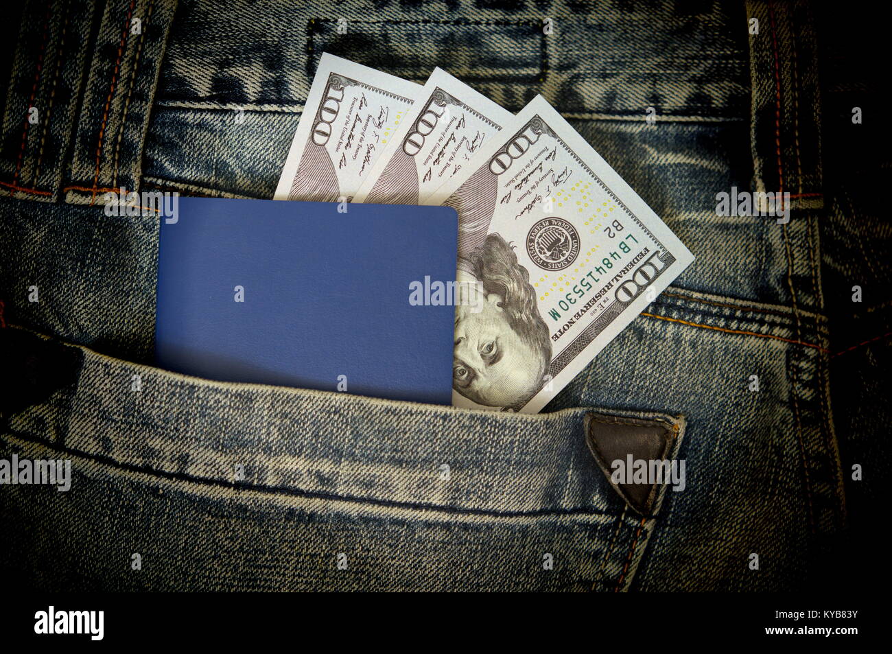 Money falling out of pocket hi-res stock photography and images - Alamy
