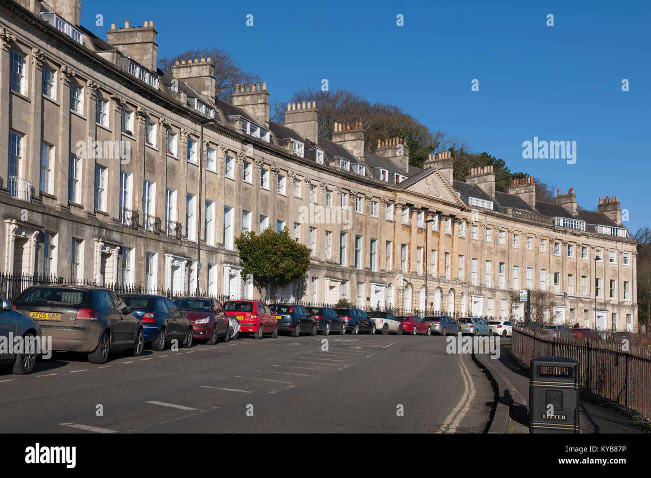 Georgian Town Housing in Camden Crescent, Bath, Somerset, England, UK ...
