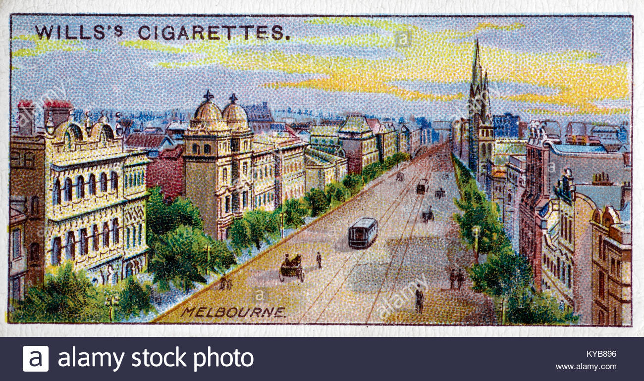 Melbourne street view hi-res stock photography and images - Alamy