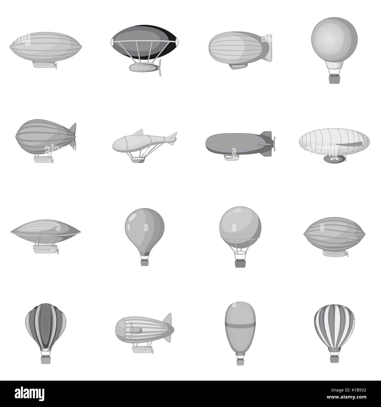 19th century balloon Stock Vector Images - Alamy