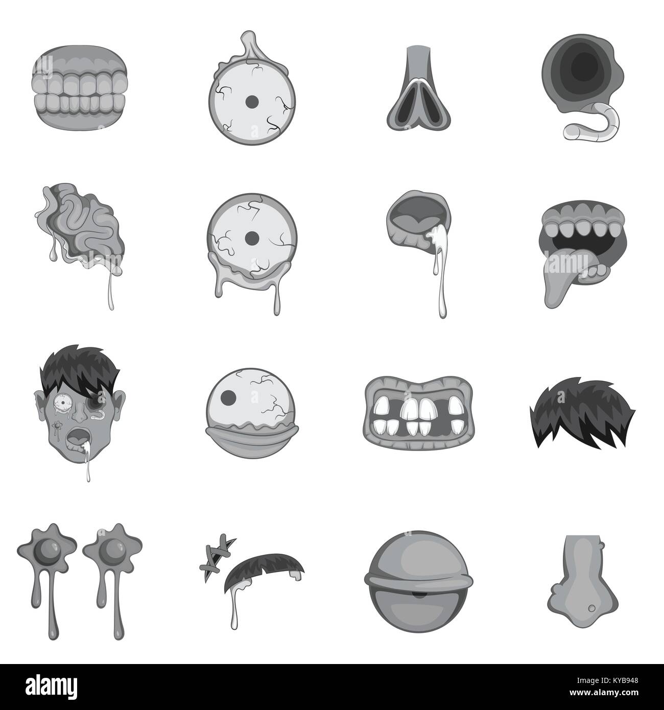 Parts of costume Stock Vector Images - Alamy
