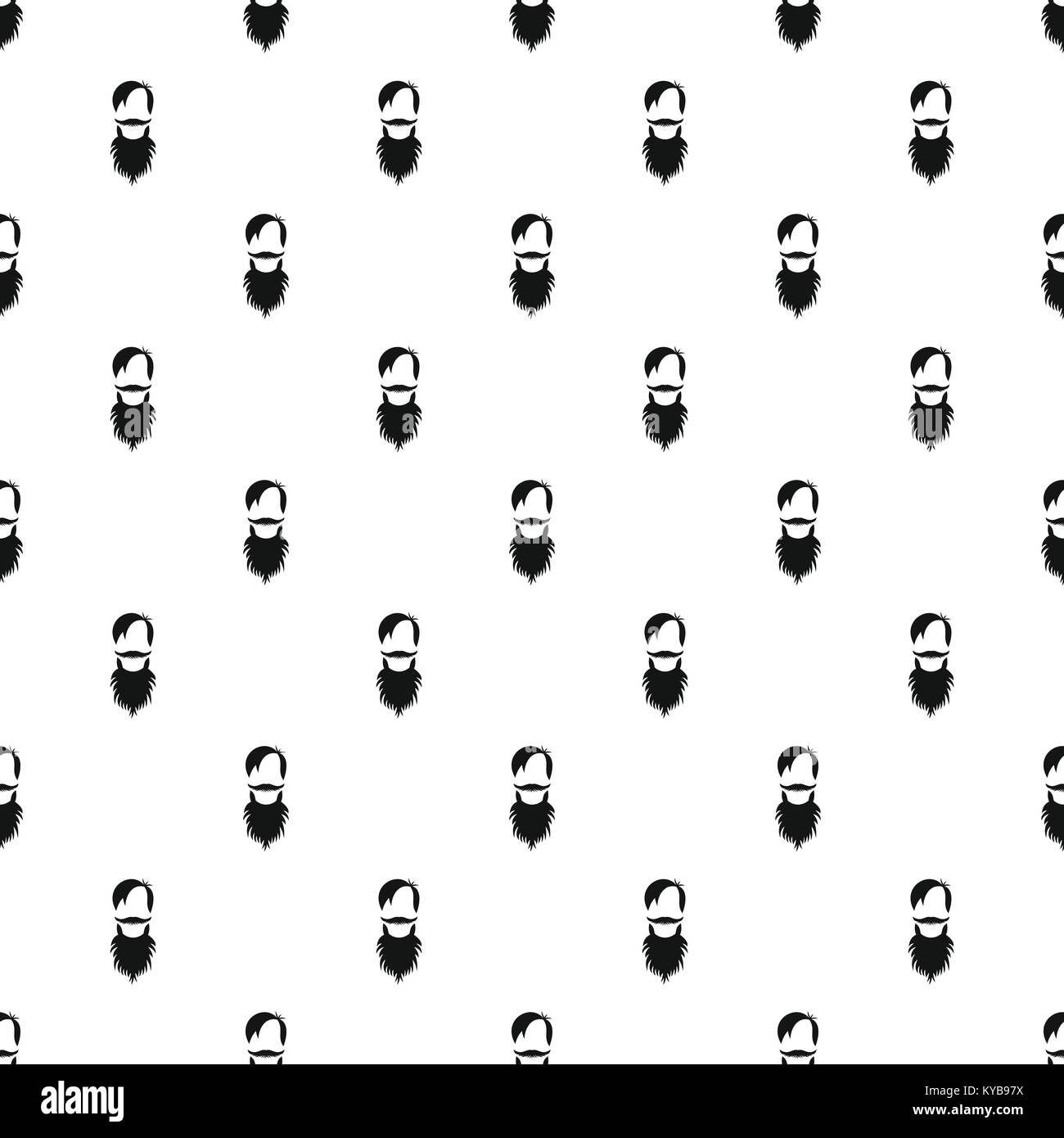 Male avatar with beard pattern vector Stock Vector Image & Art - Alamy