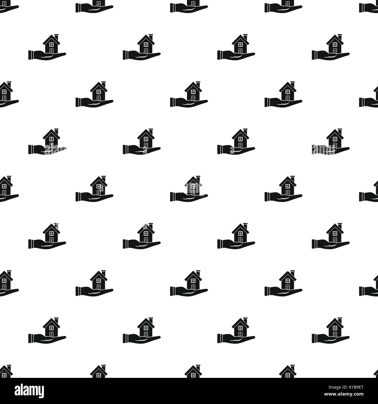 House in hand pattern vector Stock Vector Image & Art - Alamy