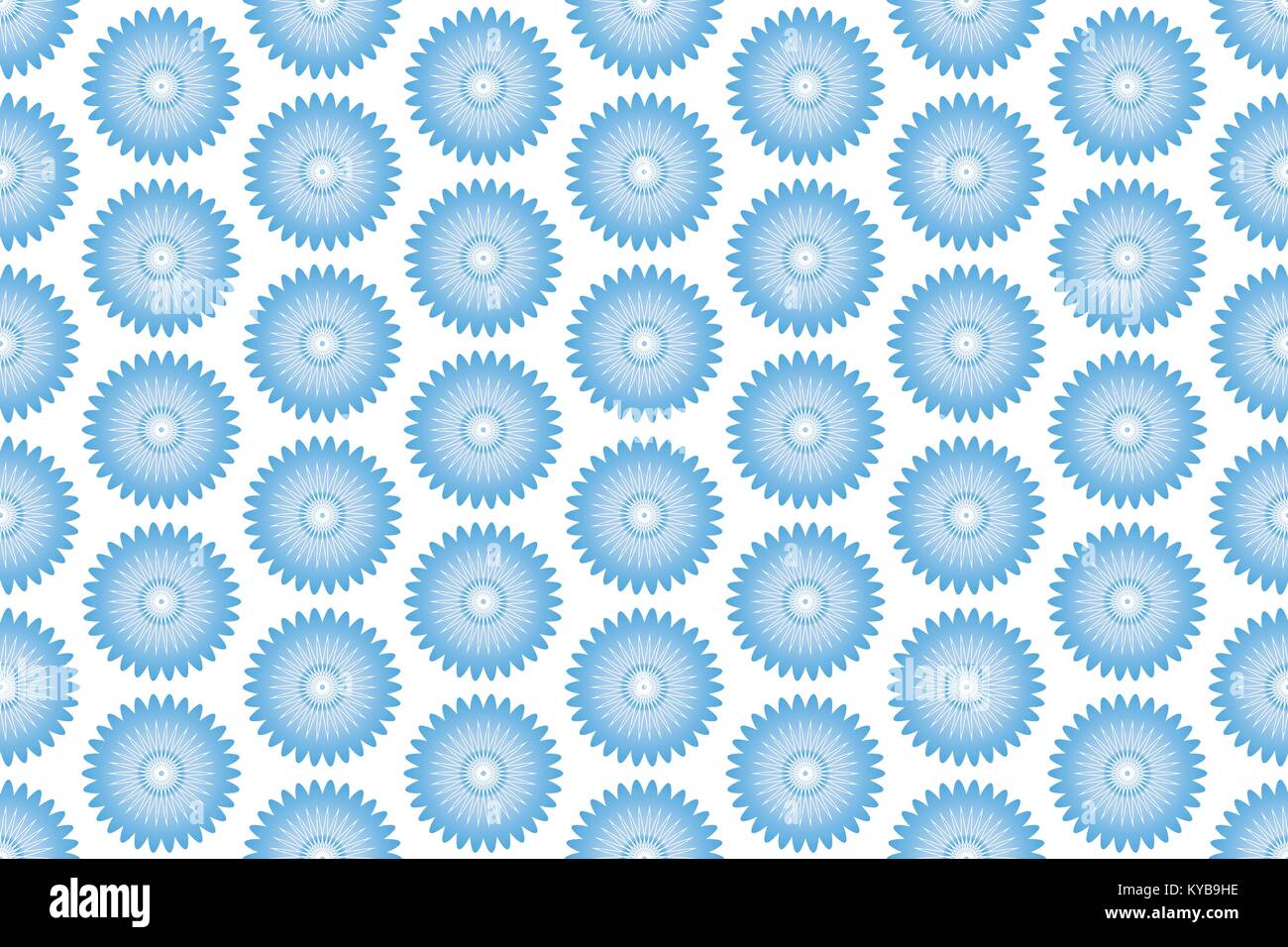 Simple blue vector seamless pattern with circular geometric shapes ...