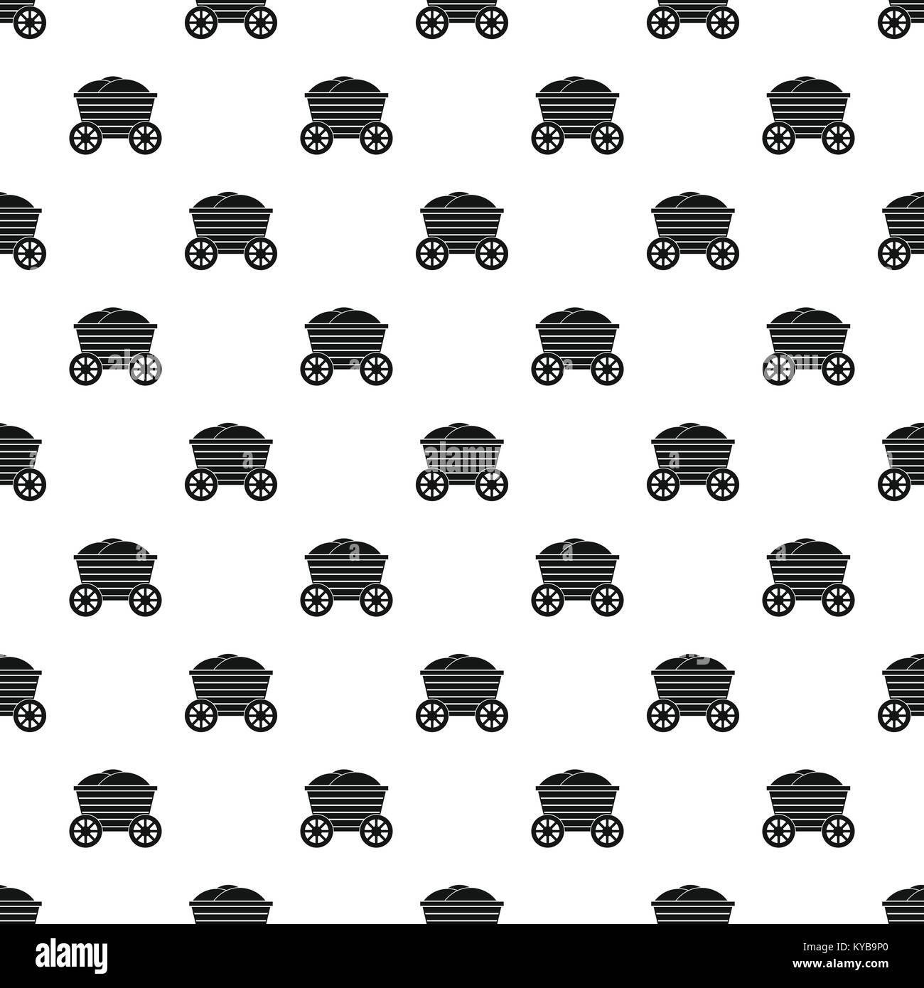 Vintage wooden cart pattern vector Stock Vector Image & Art - Alamy