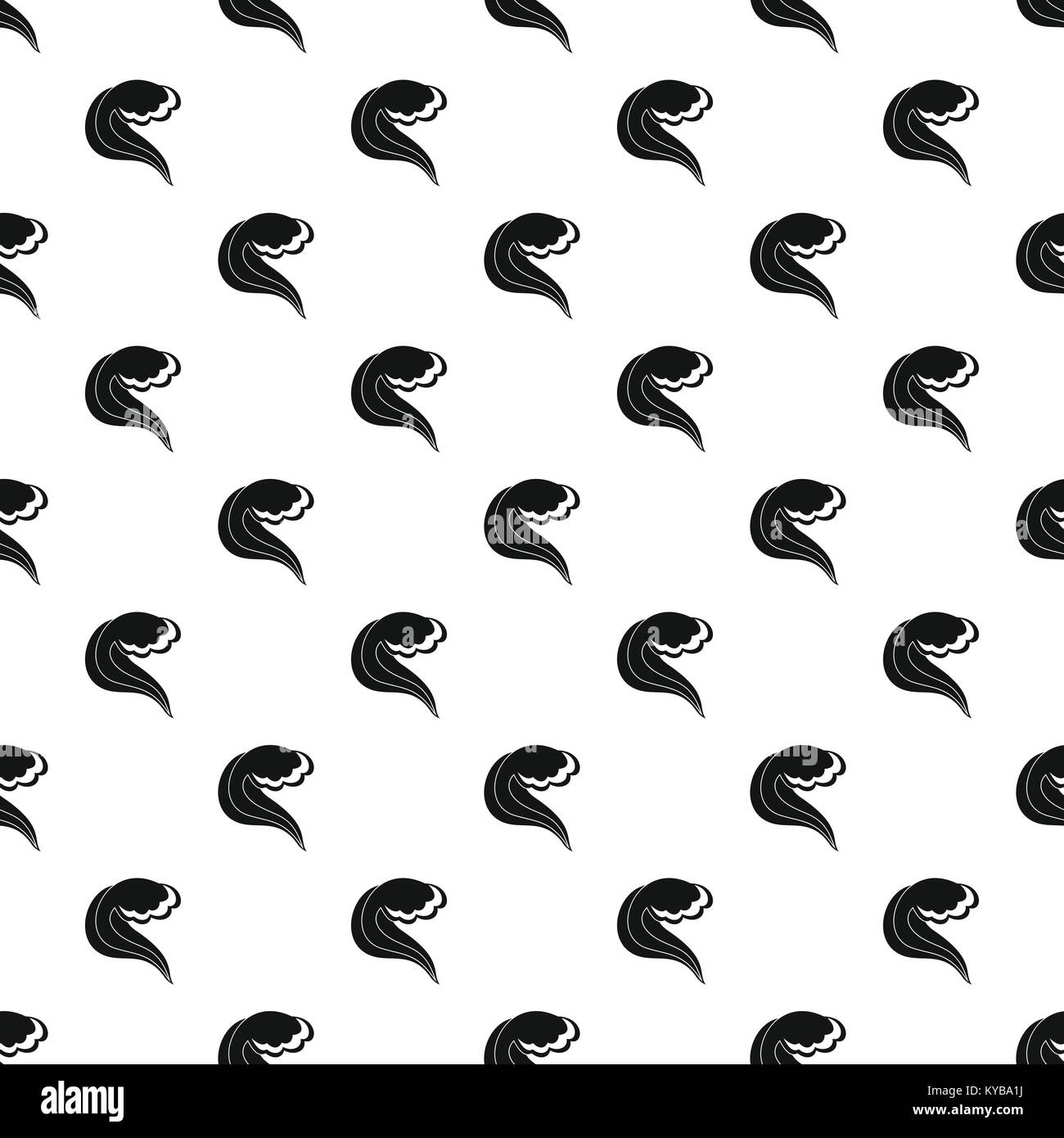 Ocean or sea wave pattern vector Stock Vector Image & Art - Alamy