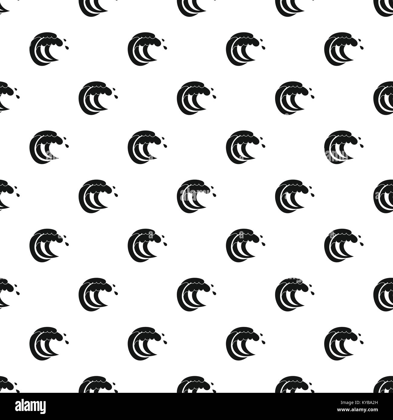 Wave of sea tide pattern vector Stock Vector Image & Art - Alamy