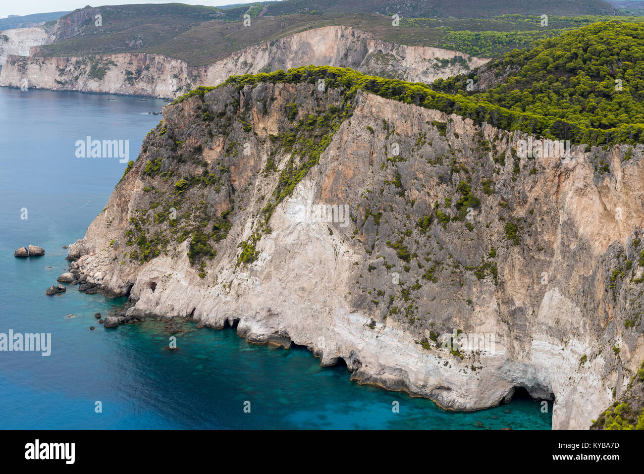 Keri cliffs in Zakynthos (Zante) island in Greece Stock Photo - Alamy
