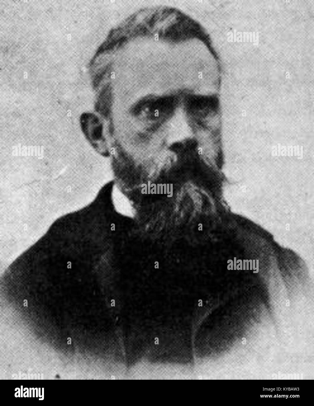 A portrait of Martí y Monsó, a Spanish painter and cultural figure ...