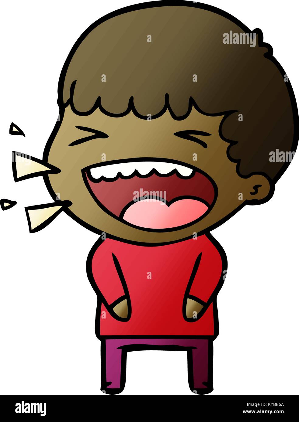 cartoon laughing man Stock Vector Image & Art - Alamy