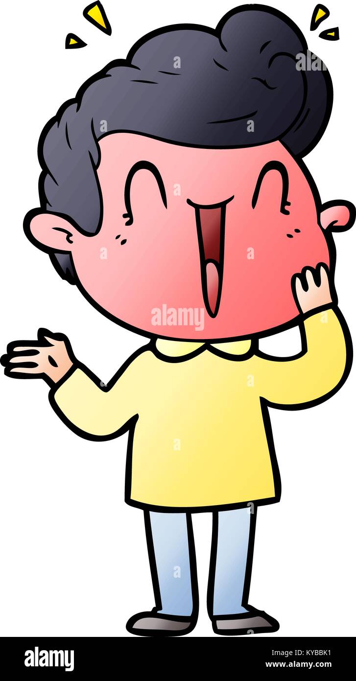 cartoon excited man Stock Vector Image & Art - Alamy