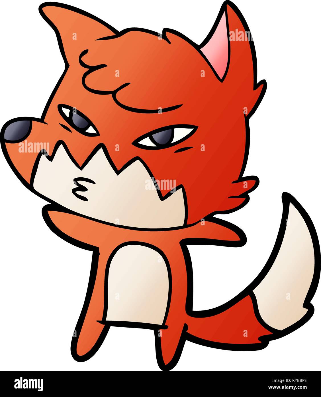 clever cartoon fox Stock Vector Image & Art - Alamy