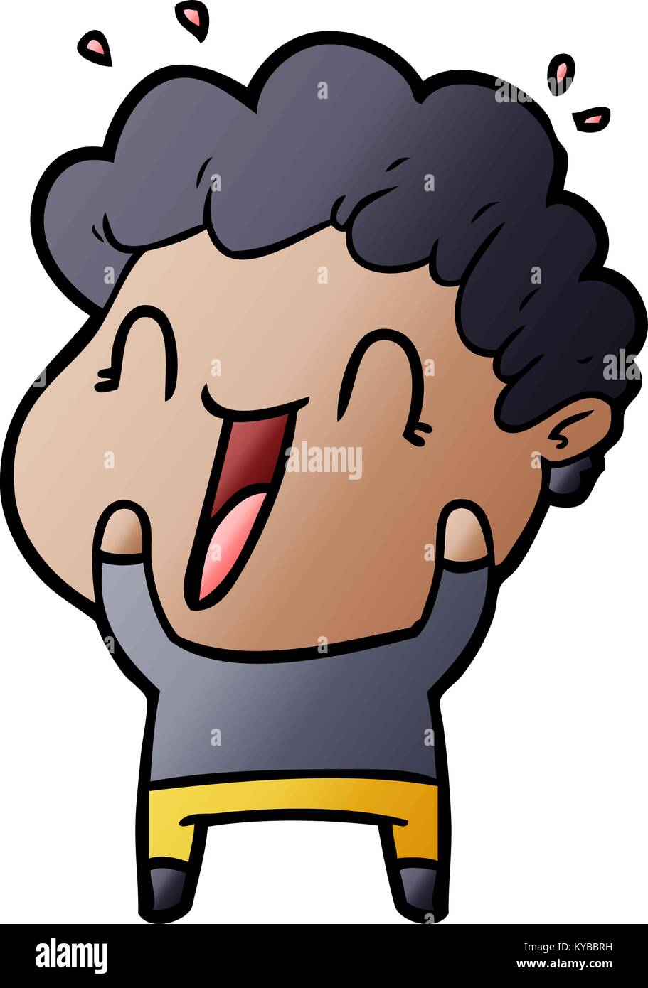 cartoon happy man Stock Vector Image & Art - Alamy