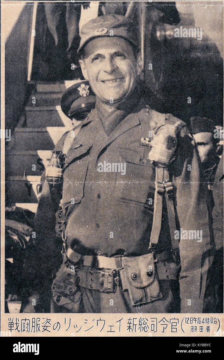 Matthew Ridgway in 1951 (マシュー・リッジウェイ Stock Photo - Alamy