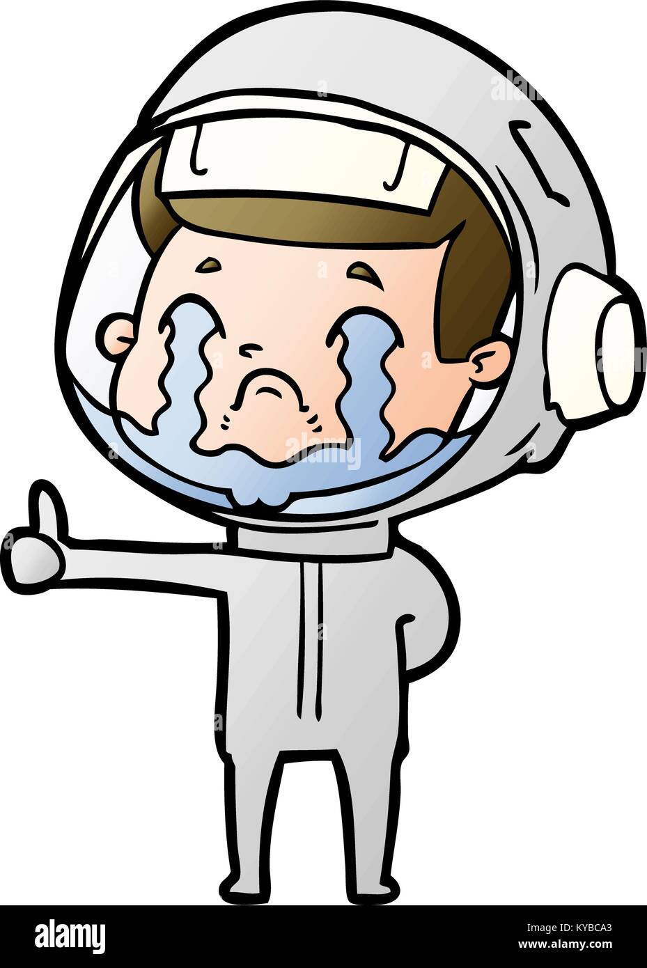 cartoon crying astronaut Stock Vector Image & Art - Alamy