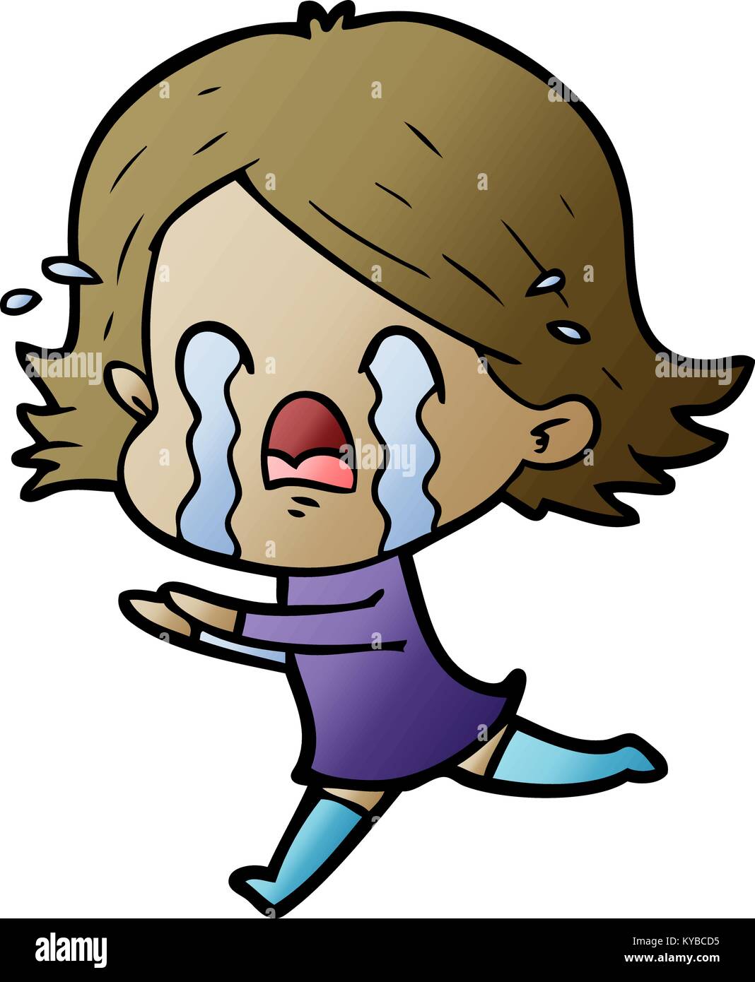 cartoon woman crying Stock Vector Image & Art - Alamy