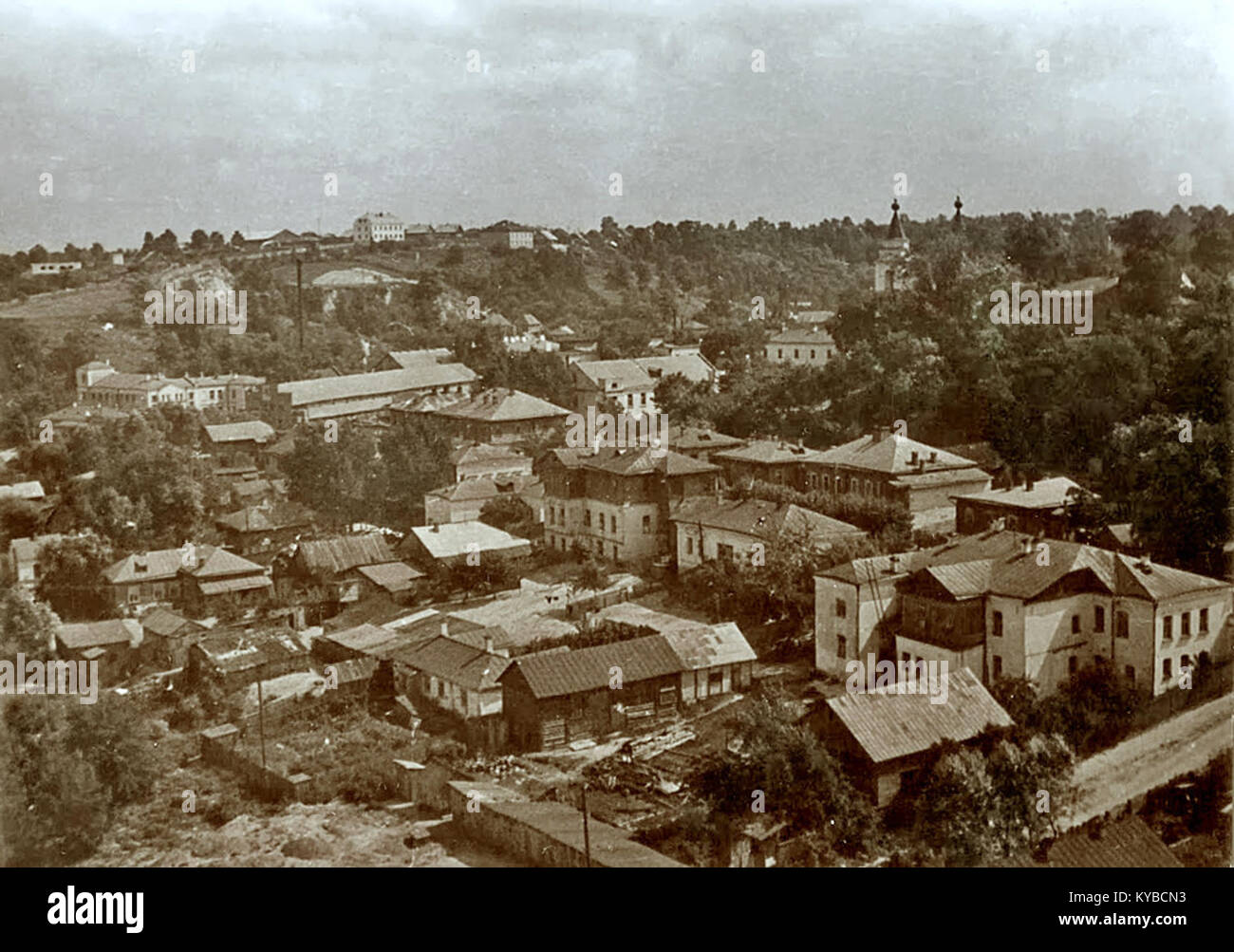 The historical image from Mazyr (1901–1930) documents the town and its ...