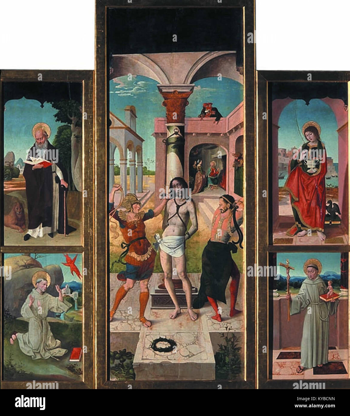 A retable depicting the Flagellation of Christ, part of MBACO's ...