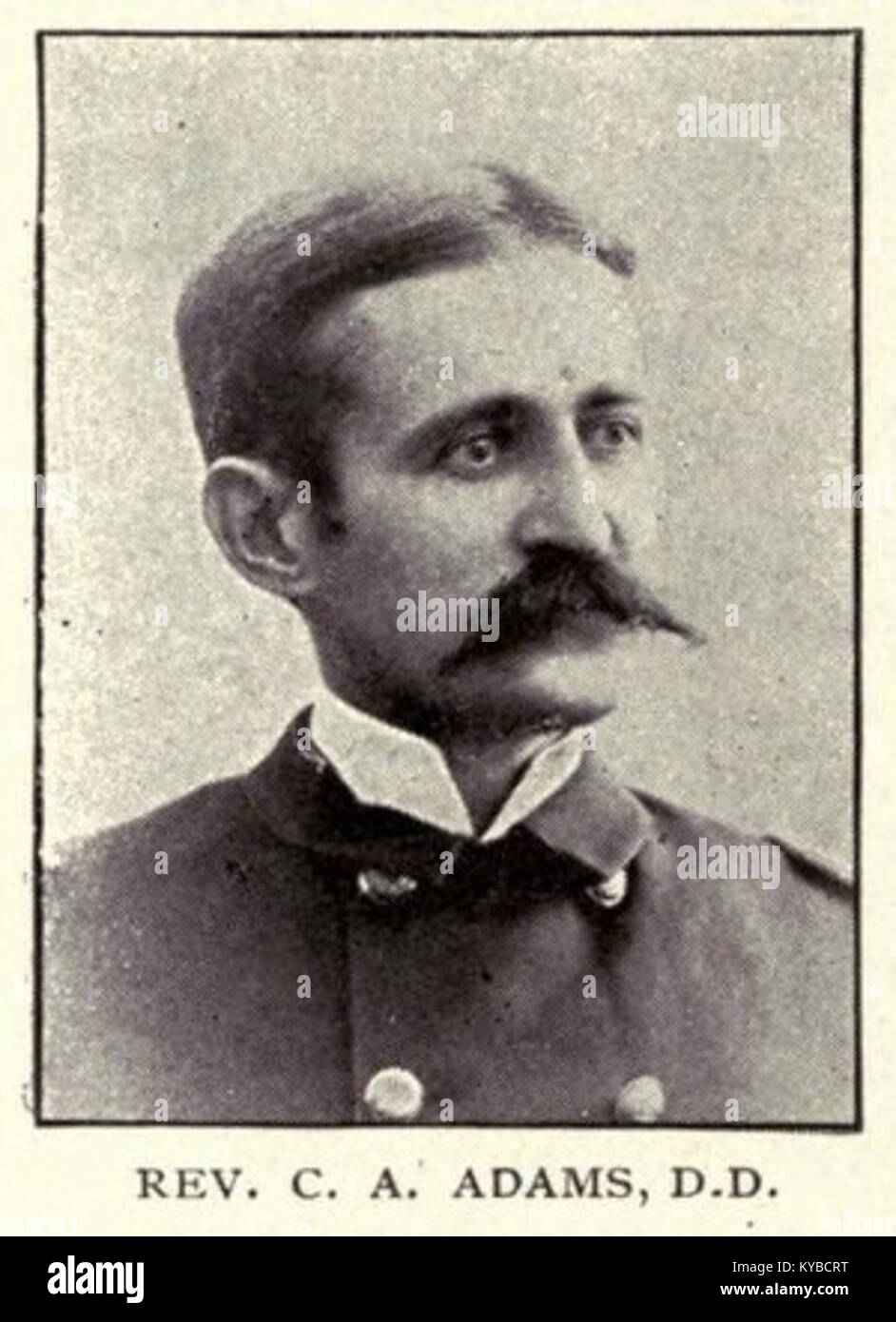 This 1902 photograph depicts Rev. C.A. Adams, D.D., offering a glimpse ...
