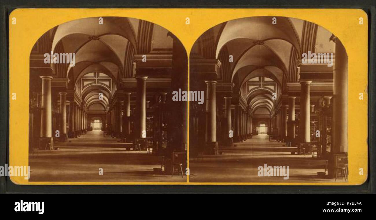 This image depicts the model room of the U.S. Patent Office, showcasing ...