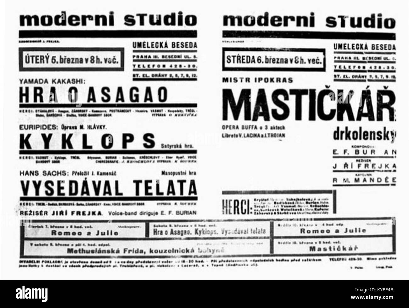 The 'Modern' studio from 1929 represents the art and design movements ...