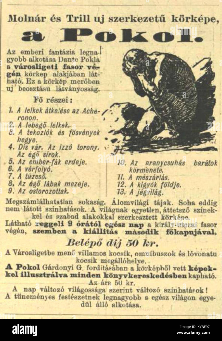 Molnár's Trill Kirkpe is an artwork from 1896, representing a ...