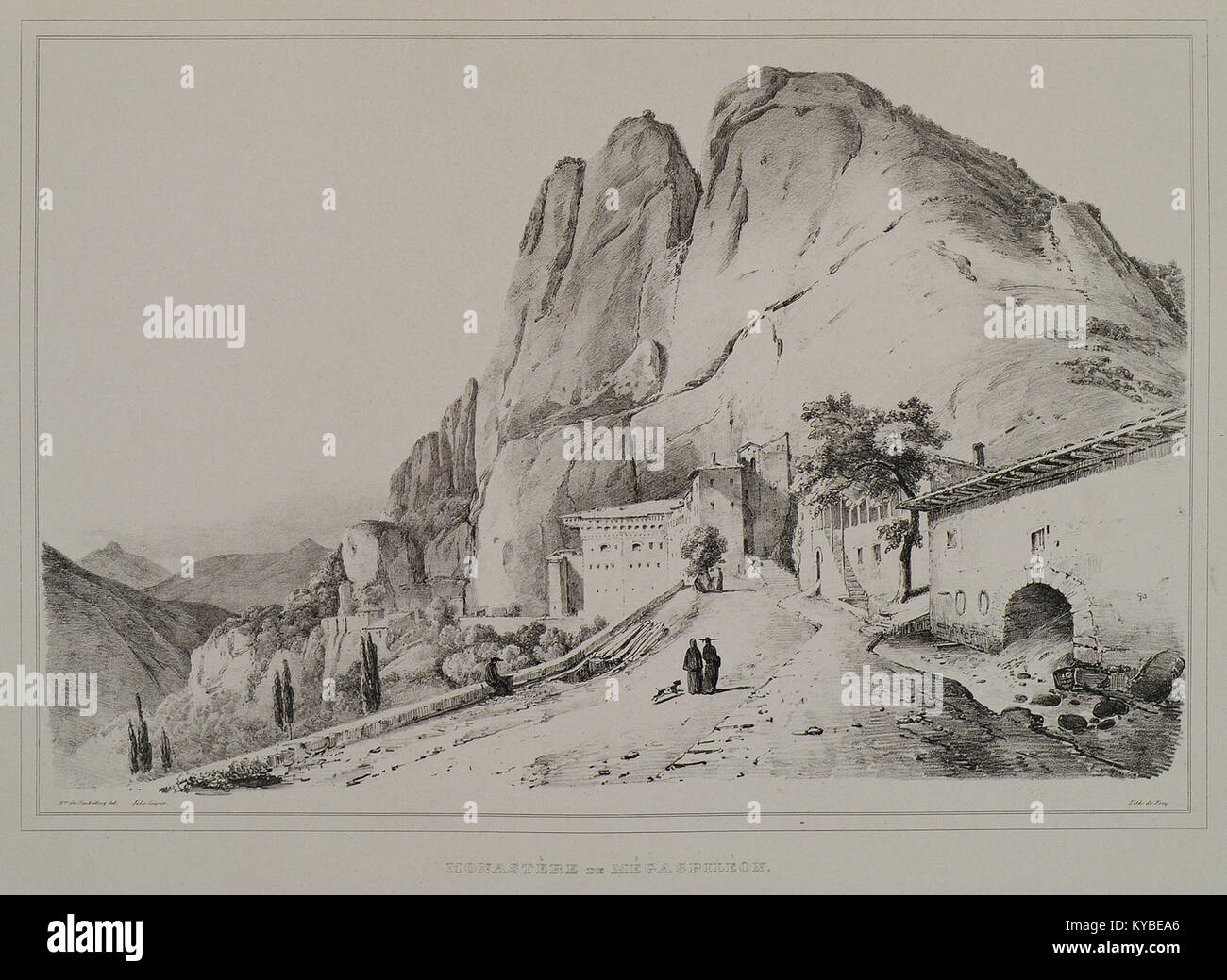This 1834 artwork by Otto Magnus von Stackelberg depicts the Monastery ...