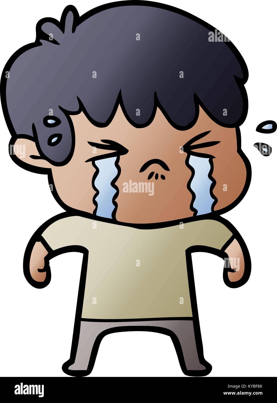 cartoon boy crying Stock Vector Image & Art - Alamy