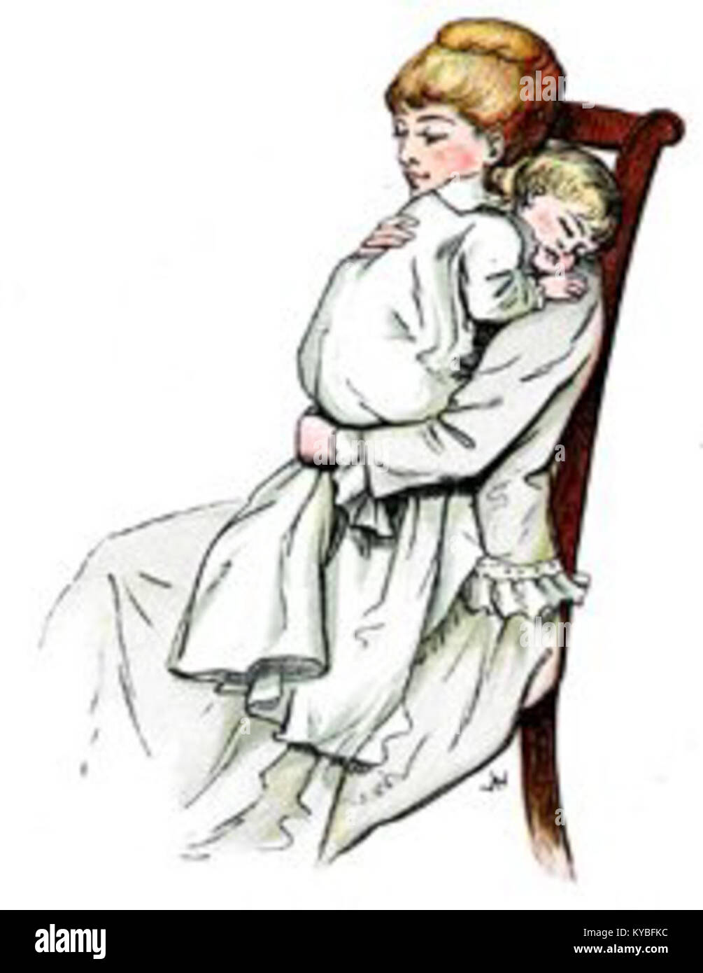 'Mother and Child (3)' is a work of art featuring a maternal figure ...