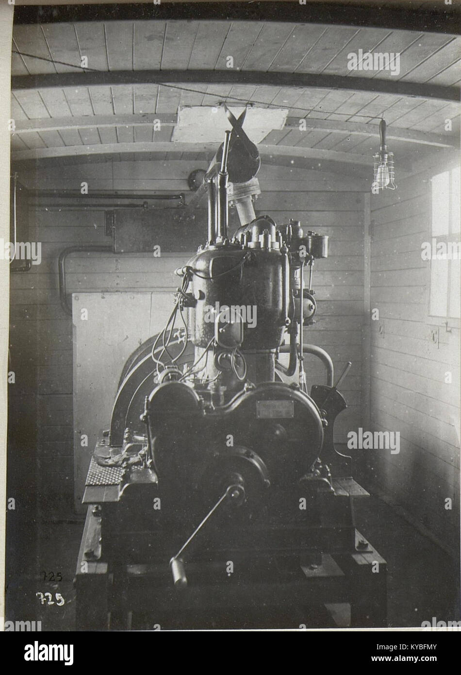 This image shows engines used for energy generation or military ...