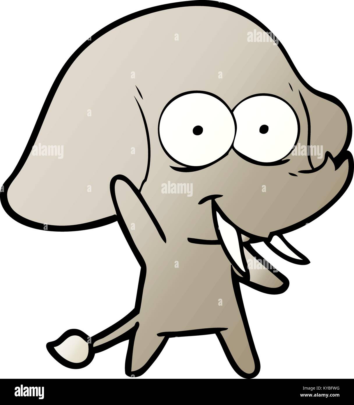 happy cartoon elephant Stock Vector Image & Art - Alamy
