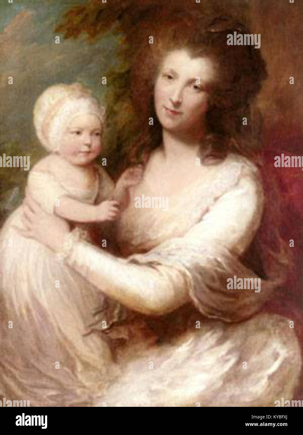 With her youngest daughter hi-res stock photography and images - Alamy