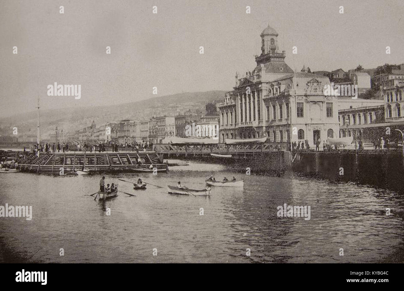 The Passenger Pier in the 1888 photograph by Félix Leblanc represents ...