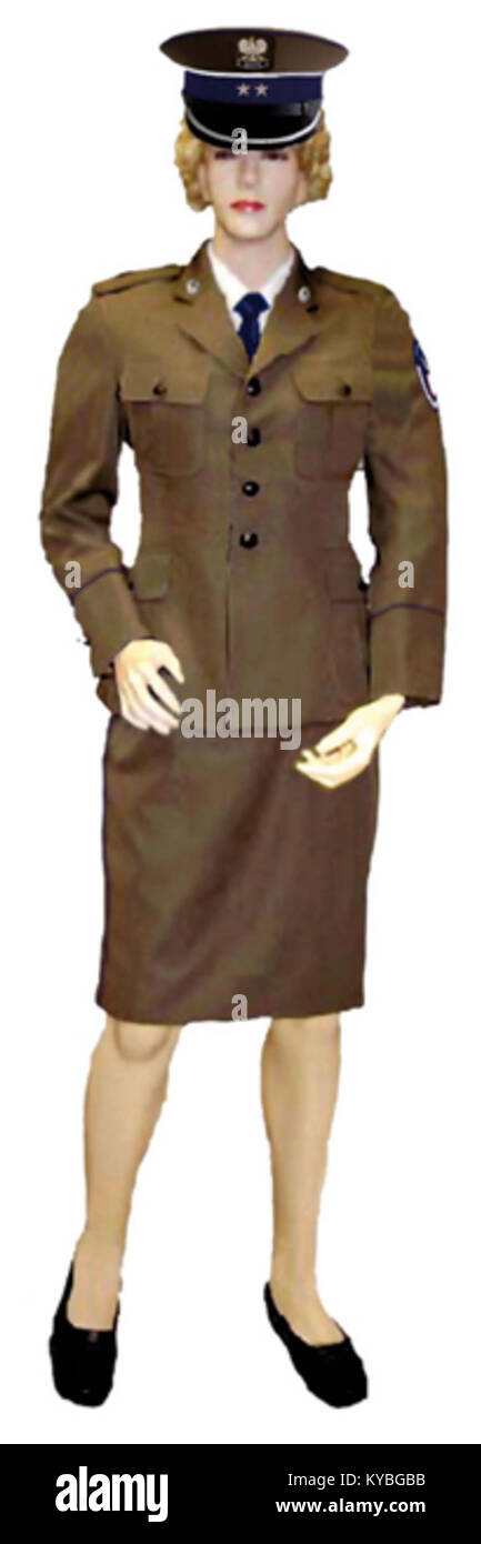 Mundur wyjściowy ABW spódnica Stock Photo - Alamy