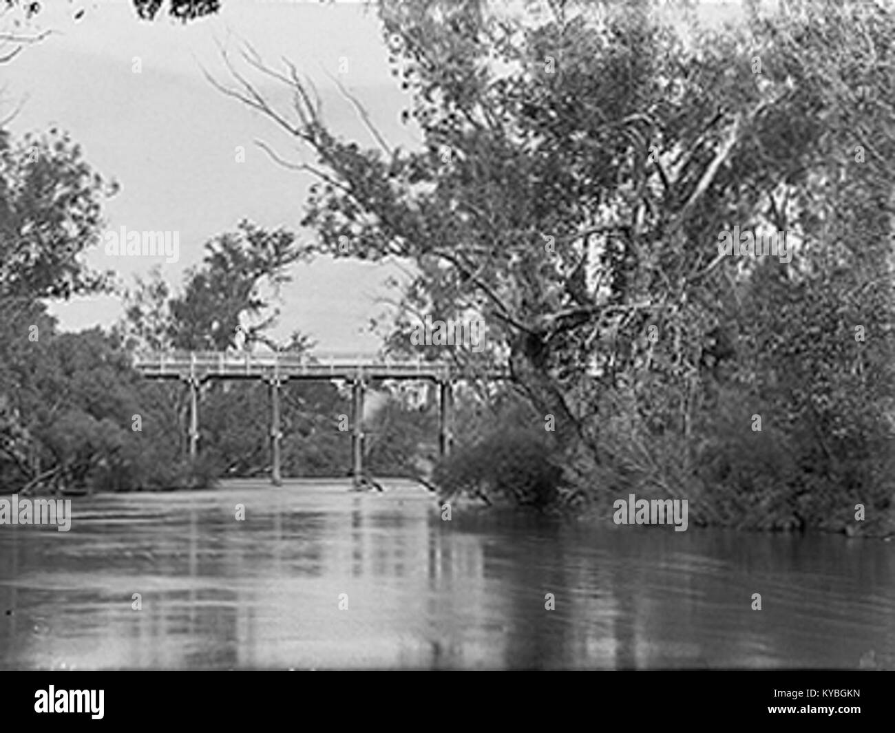 The Pinjarra Bridge in Western Australia, spanning the Murray River ...