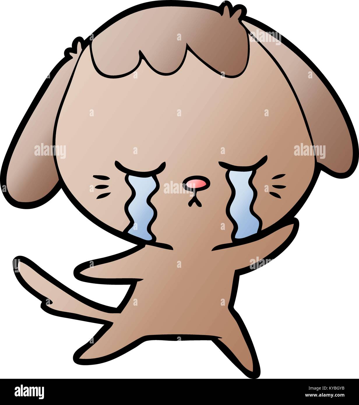 cartoon crying dog Stock Vector Image & Art - Alamy