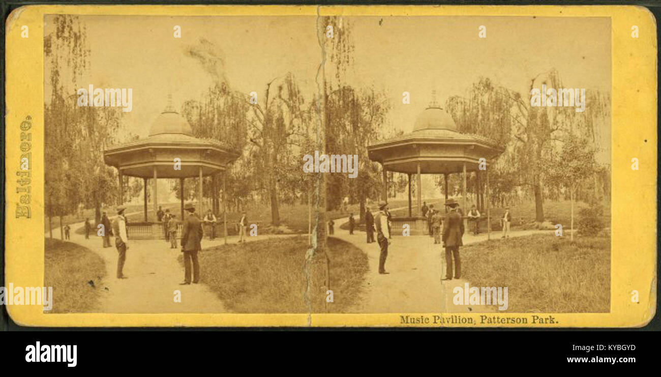 The Music Pavilion at Patterson Park in Baltimore, Maryland, shown in a ...