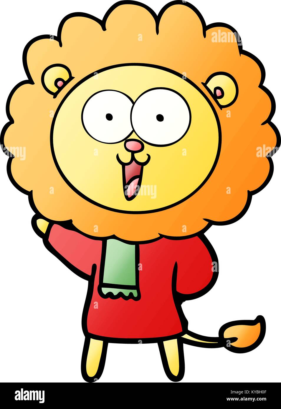 happy cartoon lion Stock Vector Image & Art - Alamy