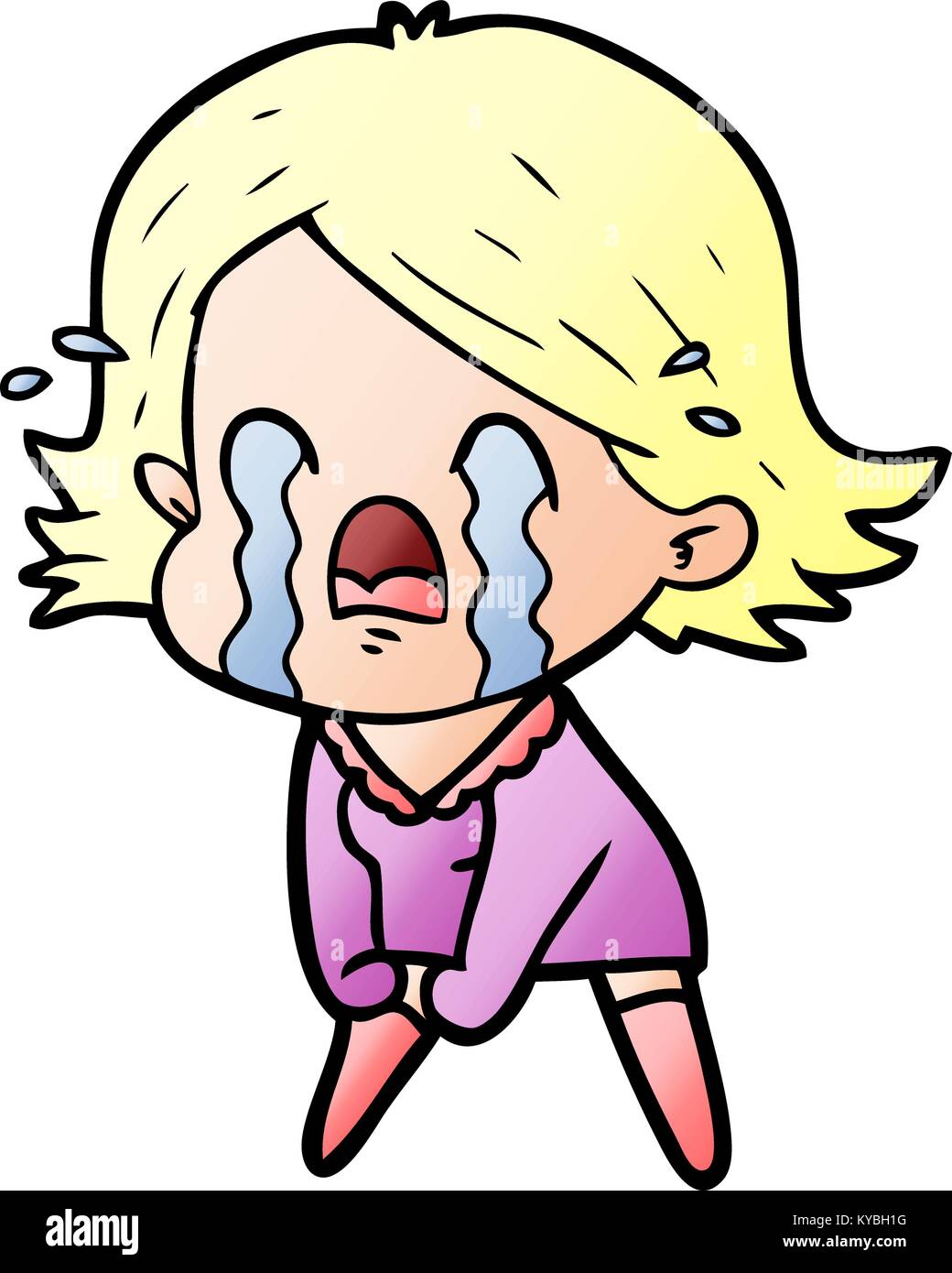 cartoon woman crying Stock Vector Image & Art - Alamy