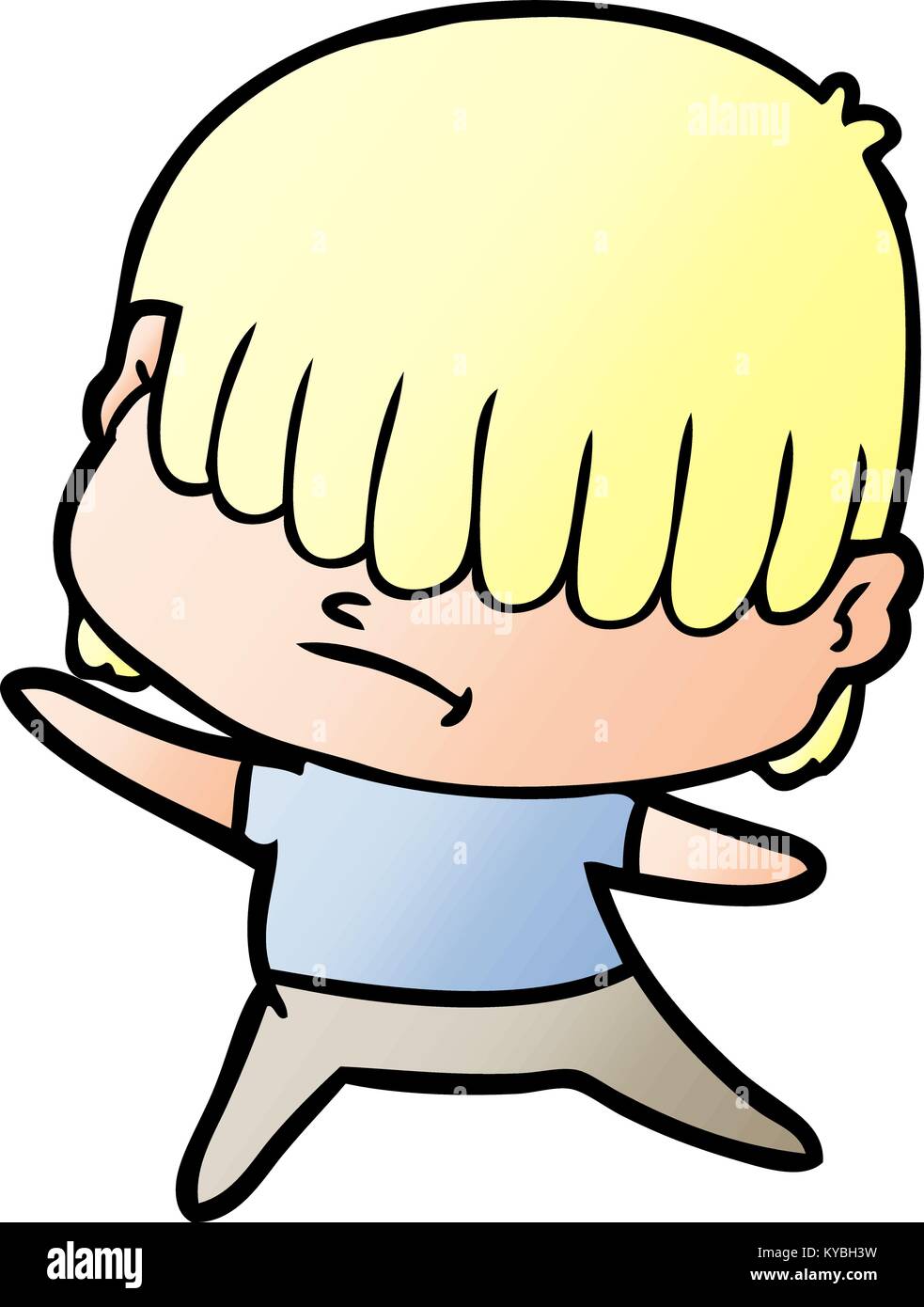 cartoon boy with untidy hair Stock Vector Image & Art - Alamy