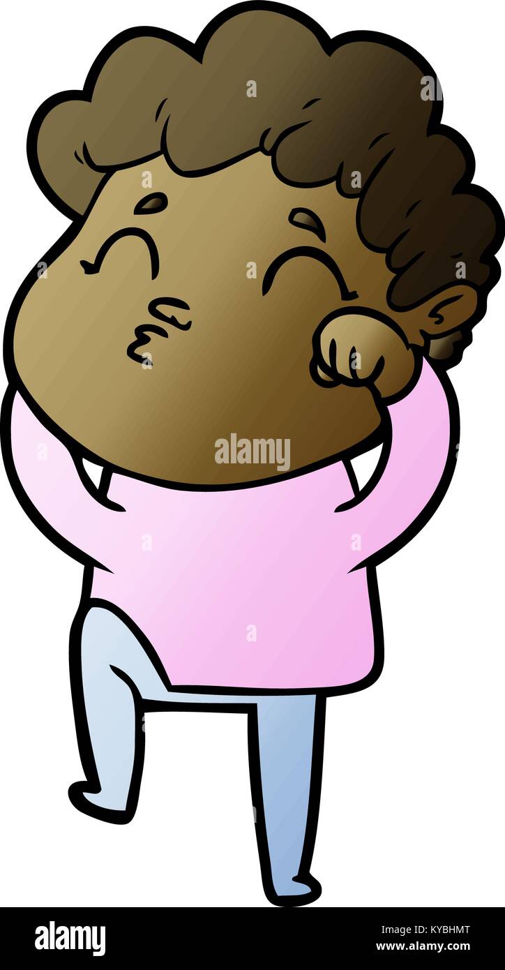 cartoon man pouting Stock Vector Image & Art - Alamy