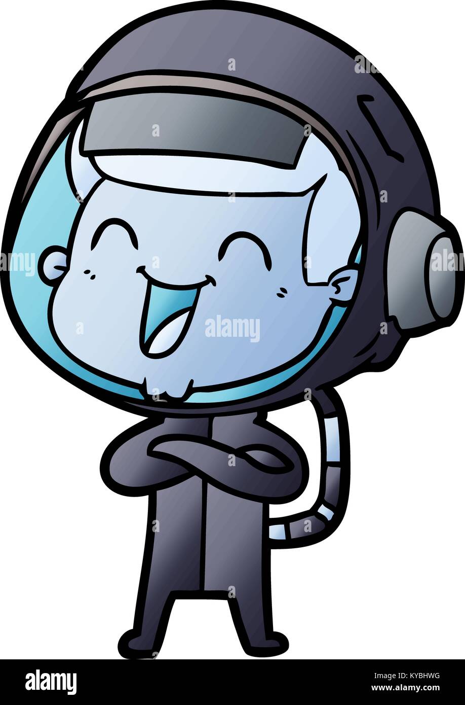 happy cartoon astronaut Stock Vector Image & Art - Alamy