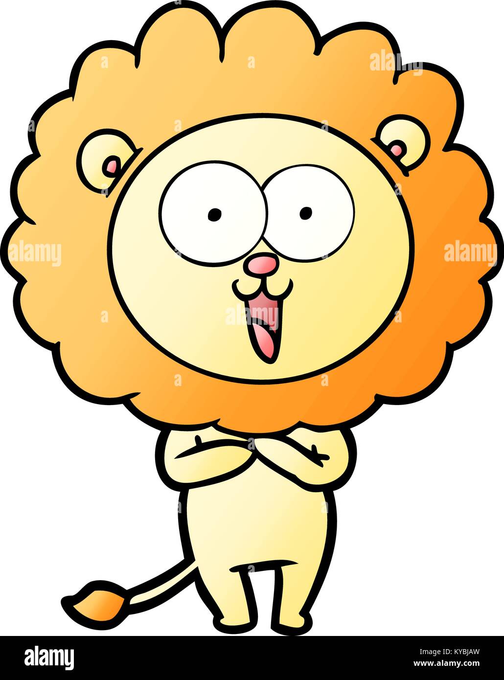 happy cartoon lion Stock Vector Image & Art - Alamy